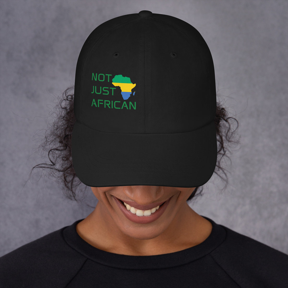 Gabon Flag Dad Hat | Not Just African | Brush Africa